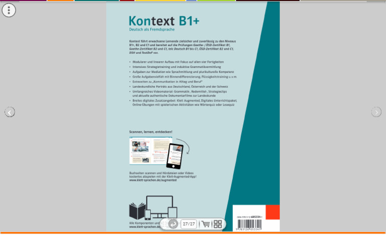 Kontext B1+ Anna Pilaski, Helen Schmitz, Ralf Sonntag, Tanja Mayr ...
