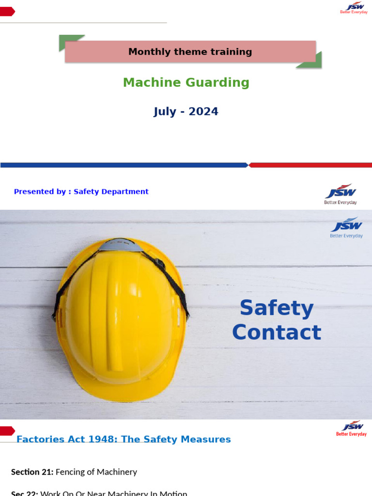 Machine Guarding Safety | PDF | Machines | Business