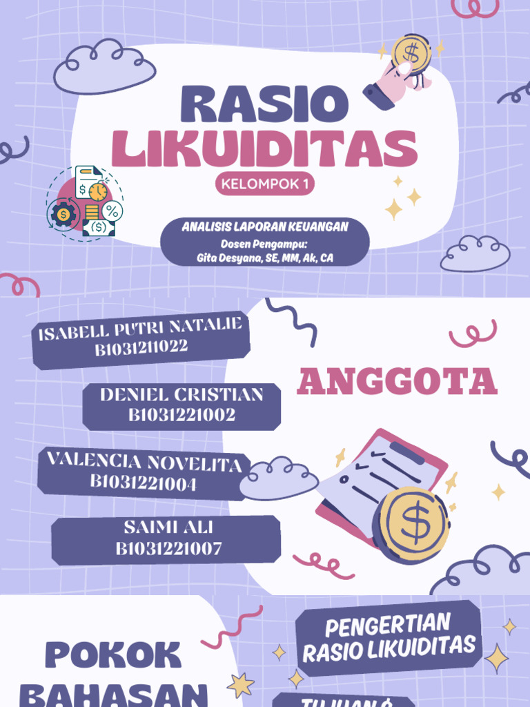 ALK Kel 1 - Rasio Likuiditas - 20240902 - 210714 - 0000 | PDF