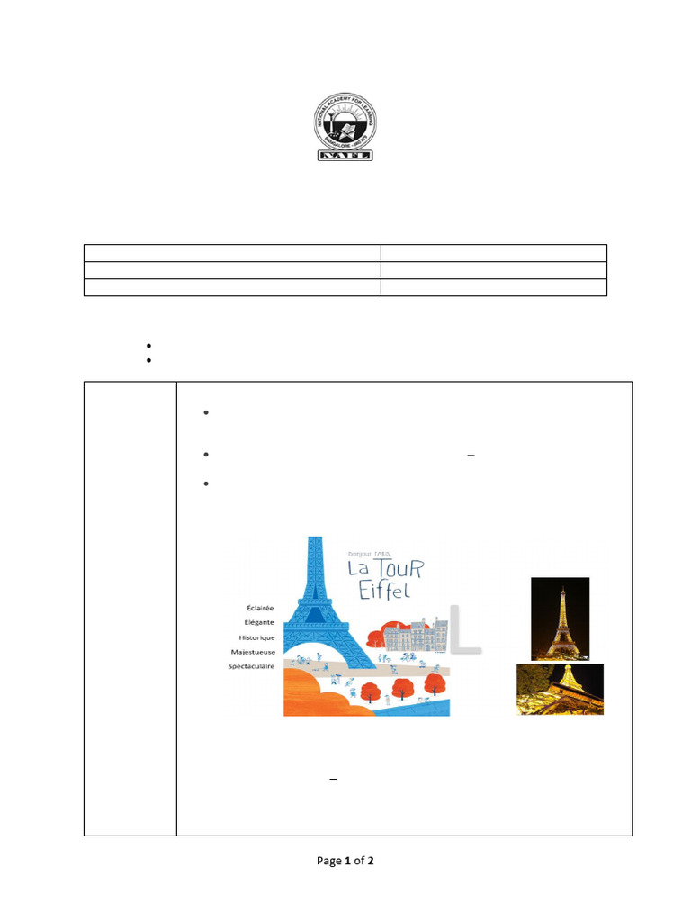Grade 8 3l-French-Ca2-24-25 | PDF