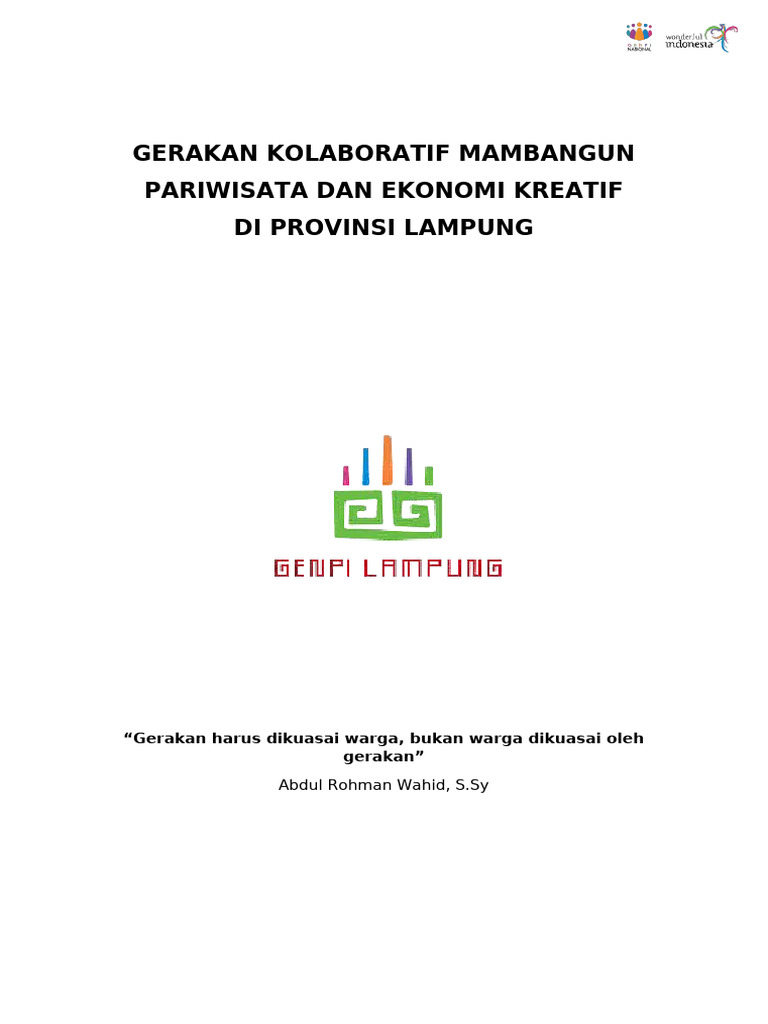 Proposal Pemuda Pelopor | PDF