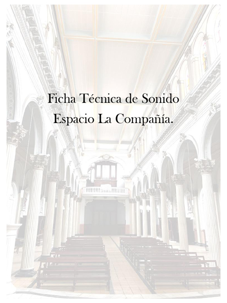 Ficha Ténica Espacio La Compañia | PDF