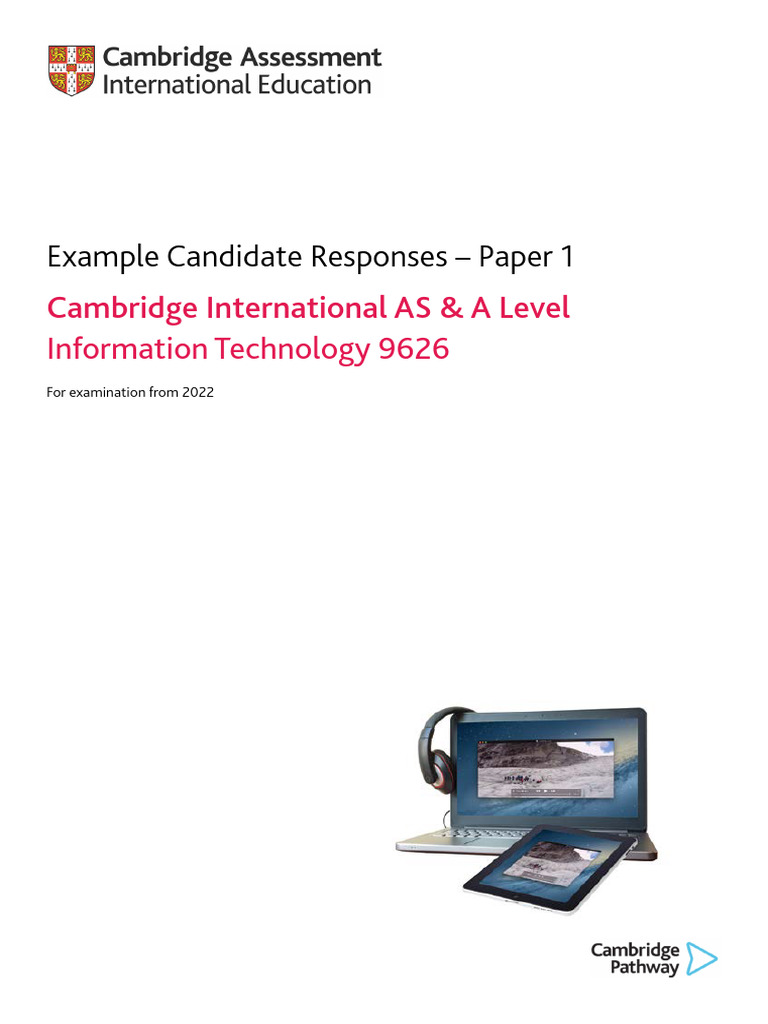 9626 Example Candidate Responses Paper 1 (For Examination From 2022) | PDF