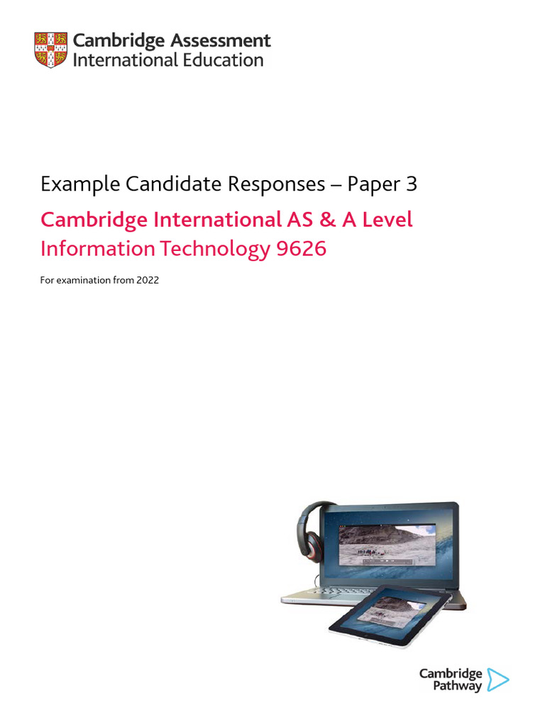9626 Example Candidate Responses Paper 3 (For Examination From 2022) | PDF