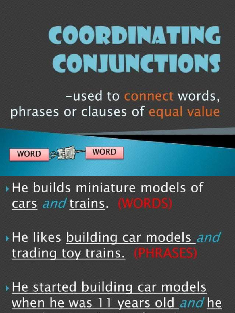 Coordinating Conjunctions - Grade 5 PT. 2 | PDF