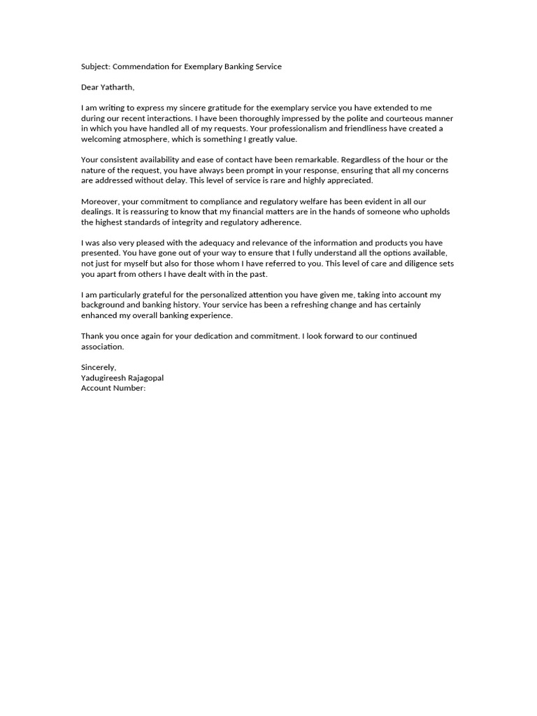 Appa Appreciation Letter | PDF