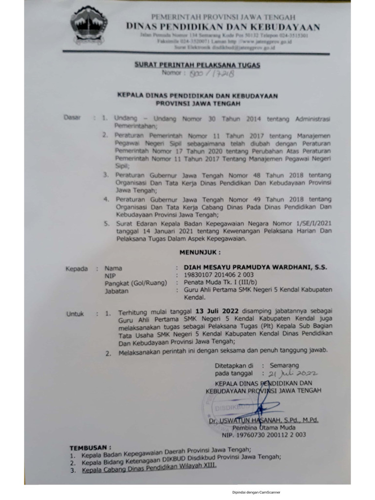 SURAT SPPT PLT_2 | PDF