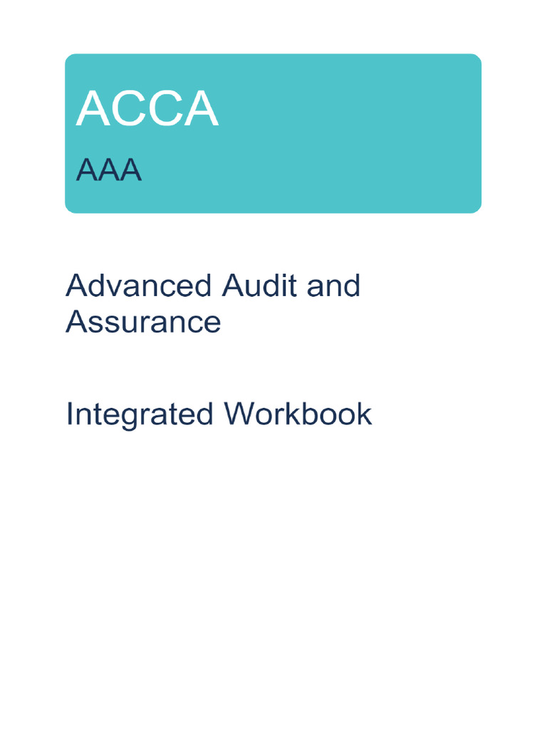 ACCA - AAA - September 2024 (Prep) - Kaplan Professional Middle East | PDF