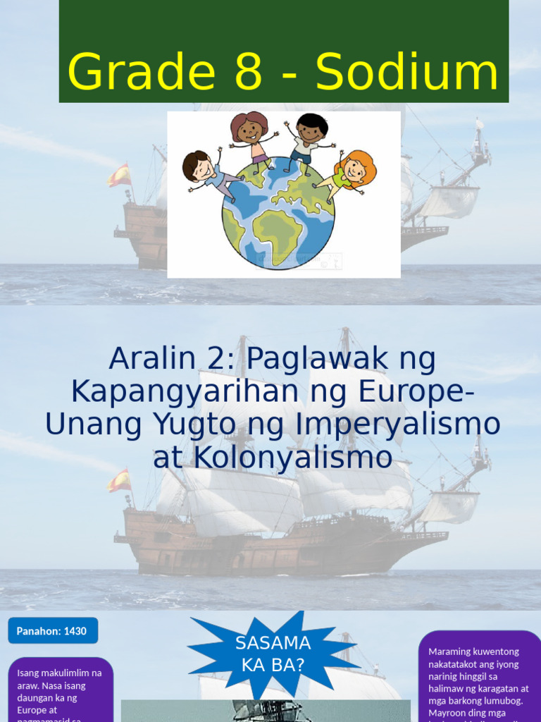 Lesson 2 (Week2&3) Unang Yugto NG Kolonisasyon For Synchronous Class | PDF