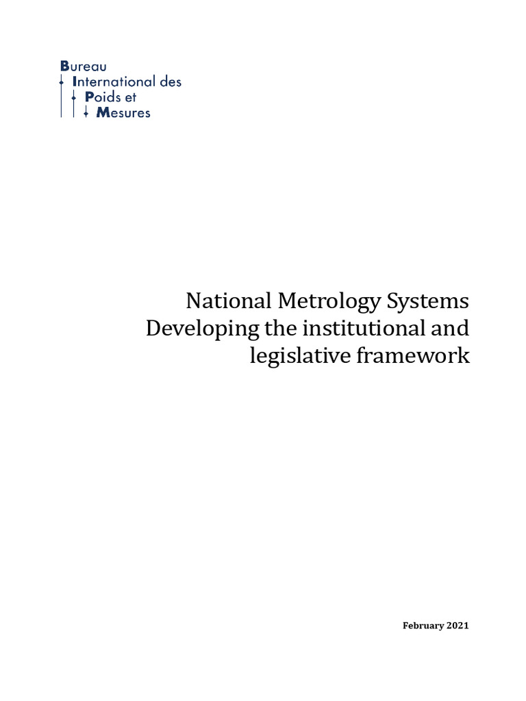 National Metrology Systems Framework | PDF | Metrology | Calibration