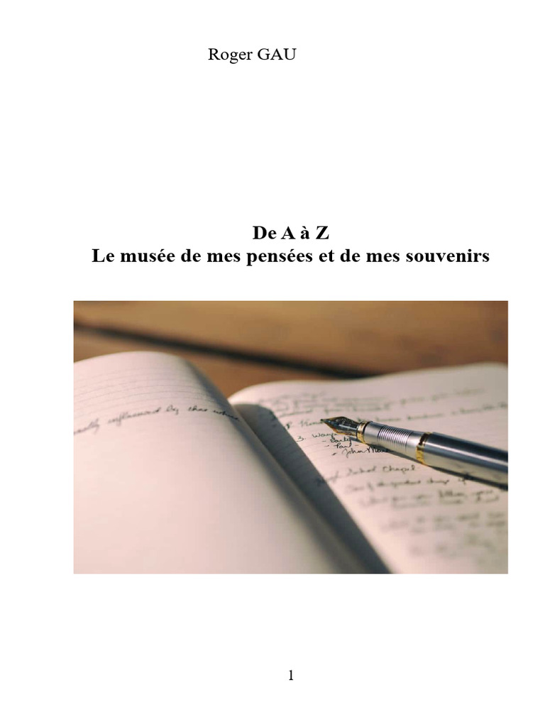 De A A Z Le Musee de Mes Pensees Optimized | PDF