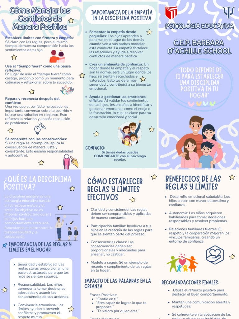 Triptico Escuela de Padres s1 | PDF