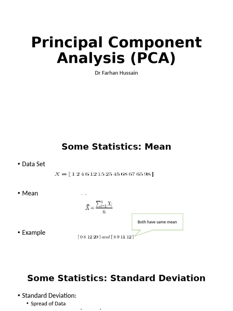 Principal Component Analysis | PDF