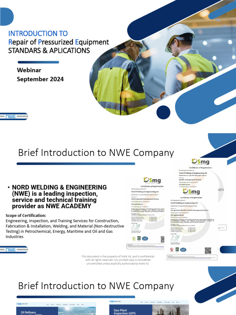 NWE ACADEMY - ASME PCC 2 Webinar Presentation | PDF
