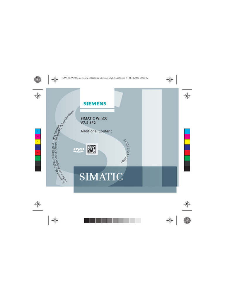 SIMATIC WinCC V7 5 SP2 Additional Content C1253 Lable | PDF