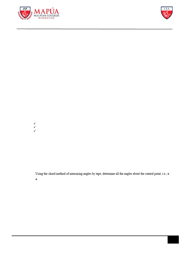 FW2 Determining Area of A Rectilinear Field by Tape | PDF