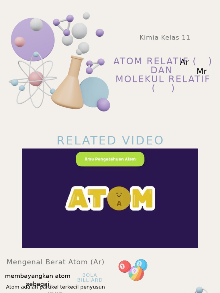 Atom Relatif (Ar) Dan Molekul Relatif (MR) | PDF