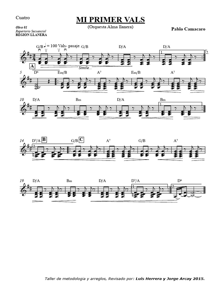 Mi Primer Vals (Cuatro) | PDF