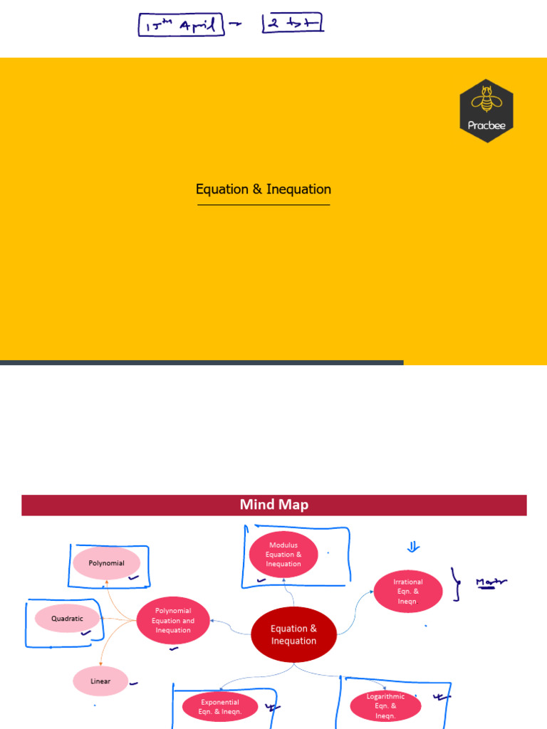 Linear Equations and Inequations | PDF