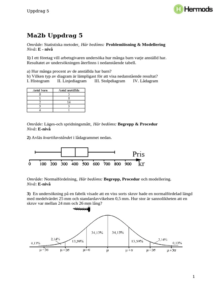 Ma2b-26 Uppdrag 5 | PDF