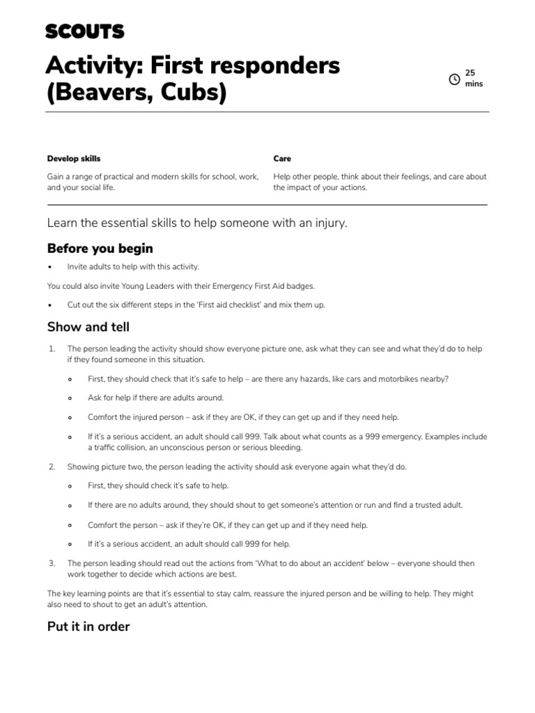 Activity First Responders | PDF