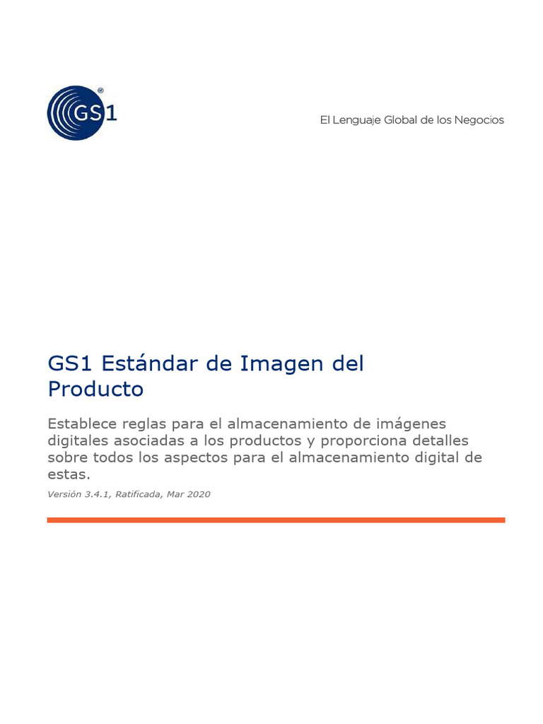 GS1 Estándar de Imagen Del Producto | PDF