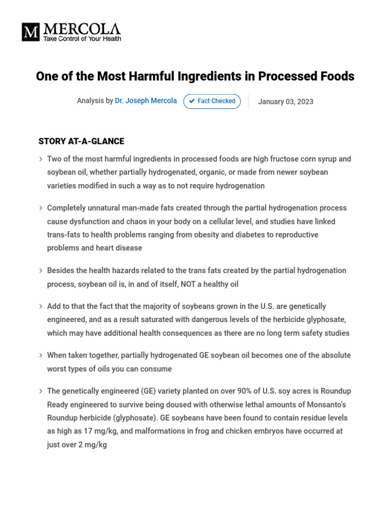 Soybean Oil PDF | PDF