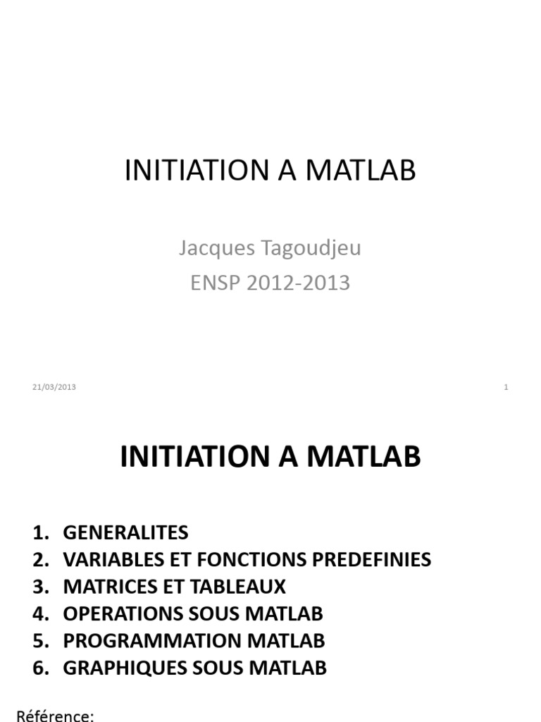 Introduction Matlab | PDF Introduction Matlab | PDF