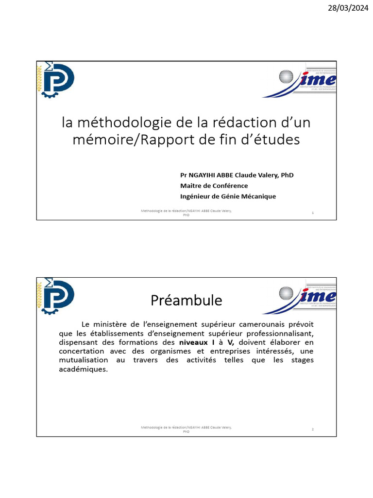 Méthod Pfe Ime | PDF