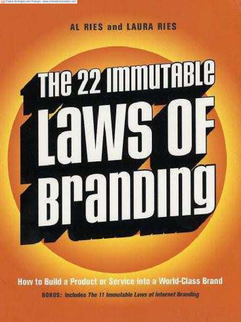 The 22 Immutable Laws of Brandingfr | PDF