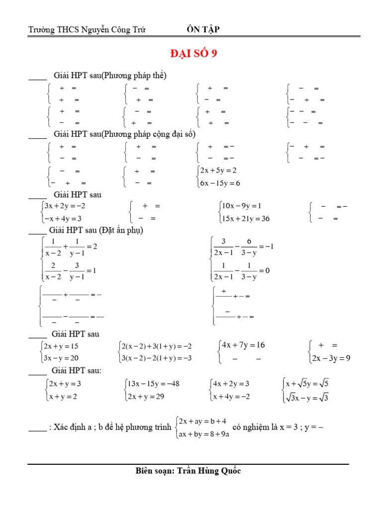 ÔN TẬP TOÁN 9 | PDF