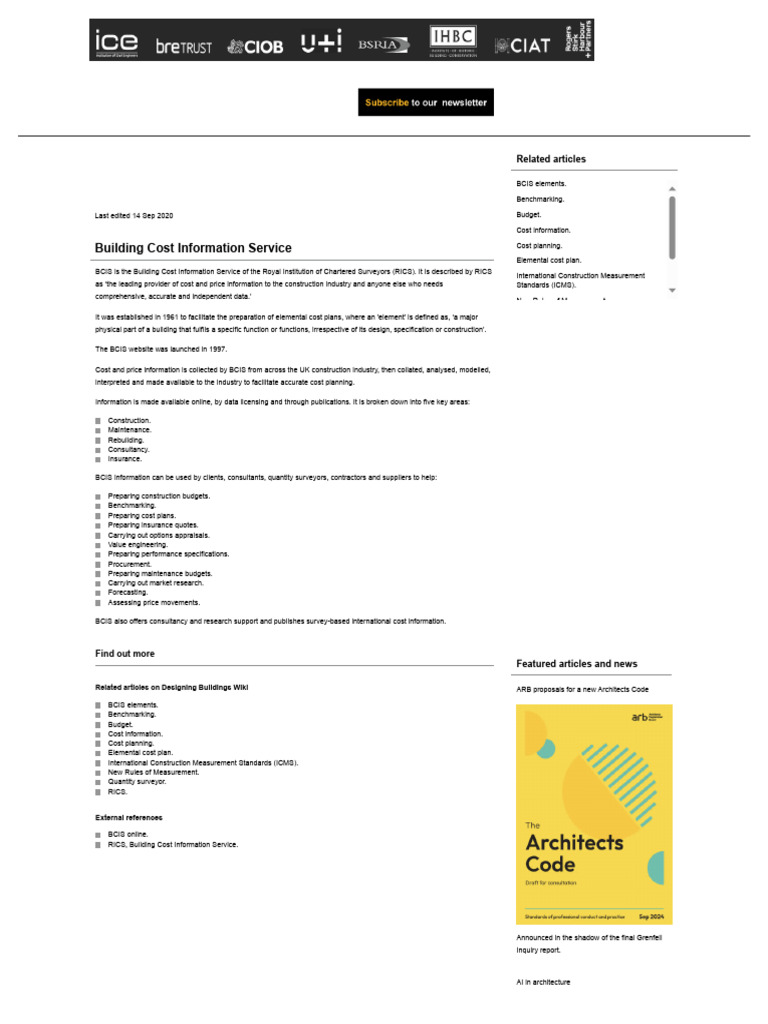 BCIS - Designing Buildings | PDF