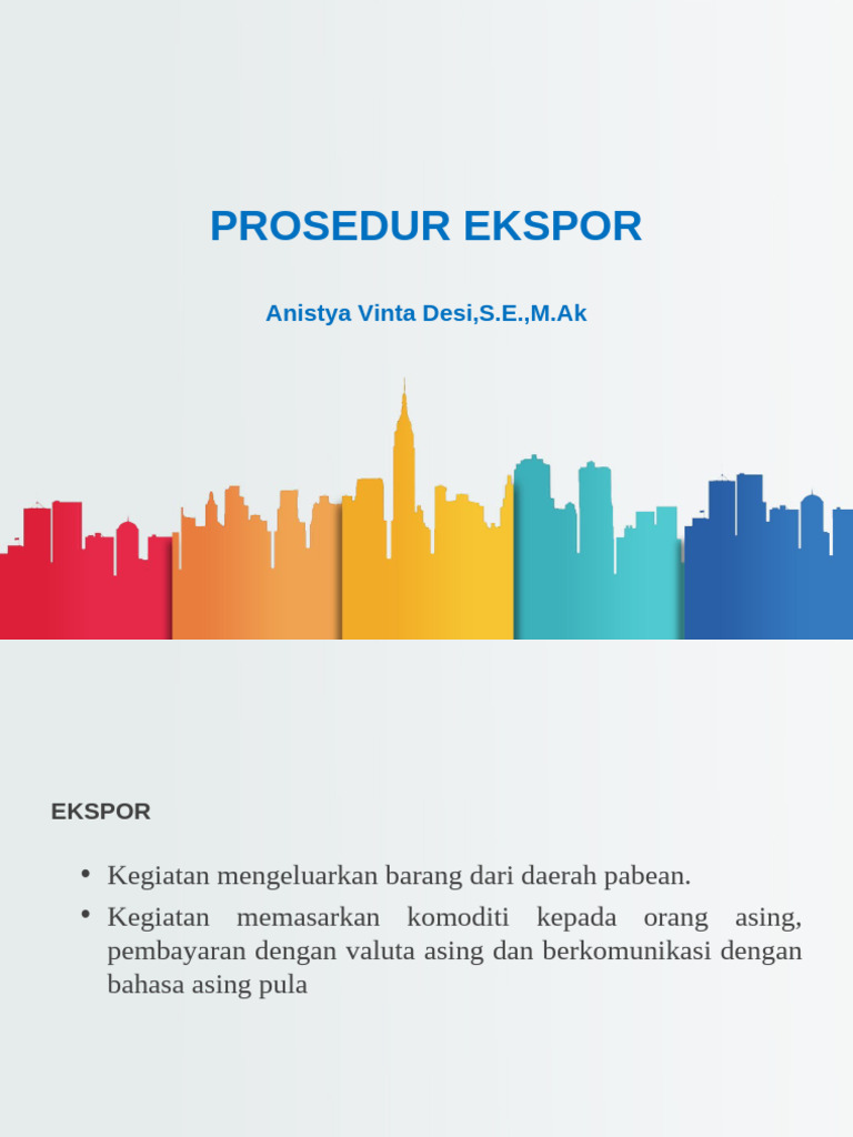 Prosedur Ekspor | PDF