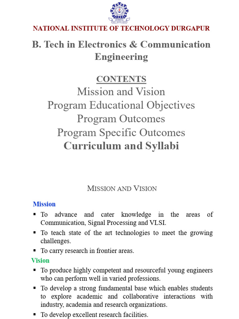 ECE Syllabus 2018 19 | PDF