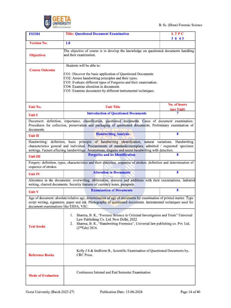 Academics Course Offerings 20240817153500 | PDF