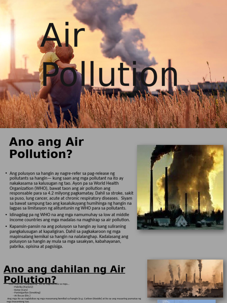 Air Polusyon PPT Nabos | PDF