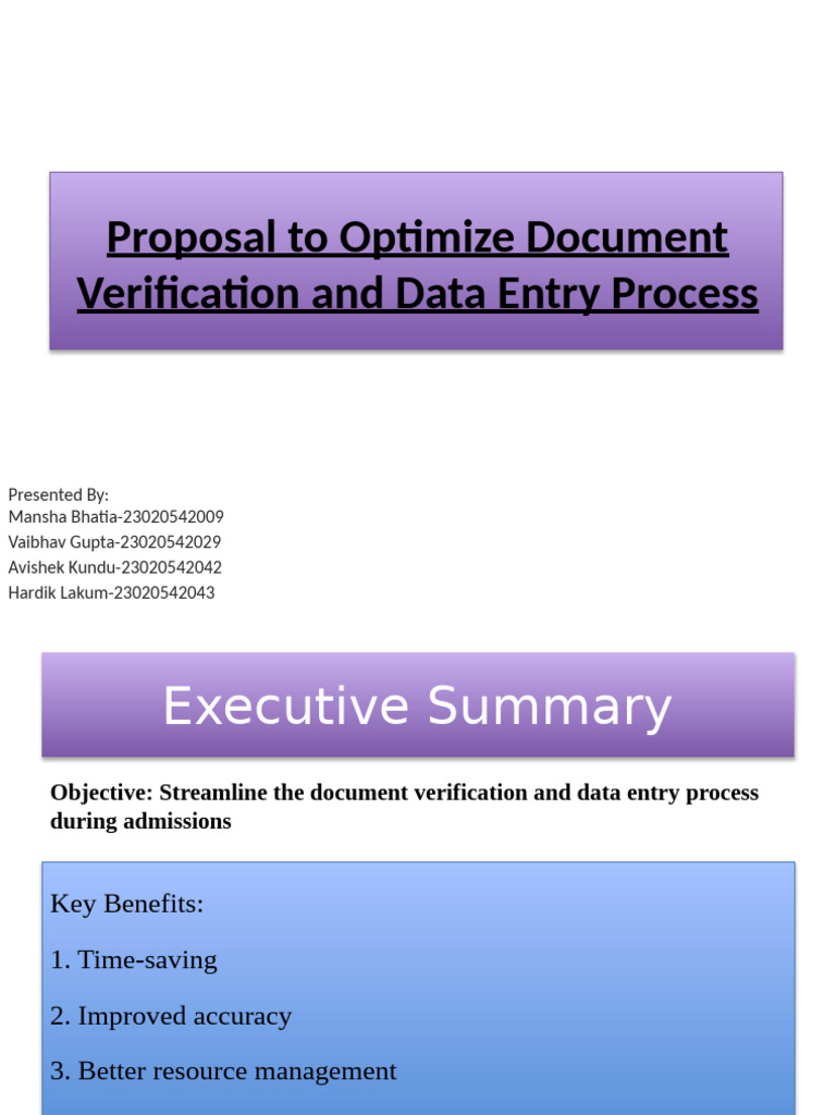 Symbiosis Admission Process Optimization Proposal | PDF