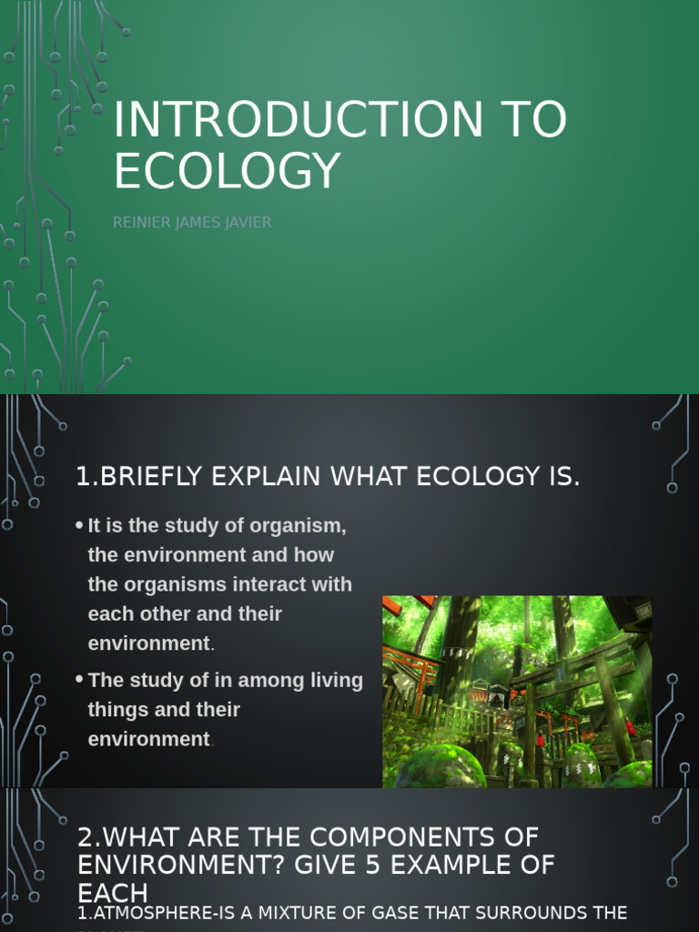 Introduction To Ecology | PDF