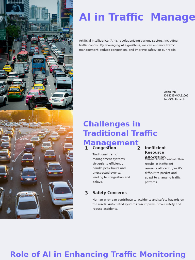 AI in Traffic Management | PDF