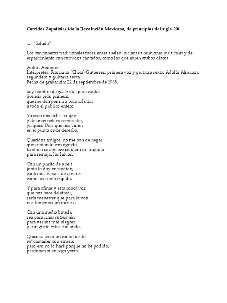 CORRIDOS | PDF | Corrido | México