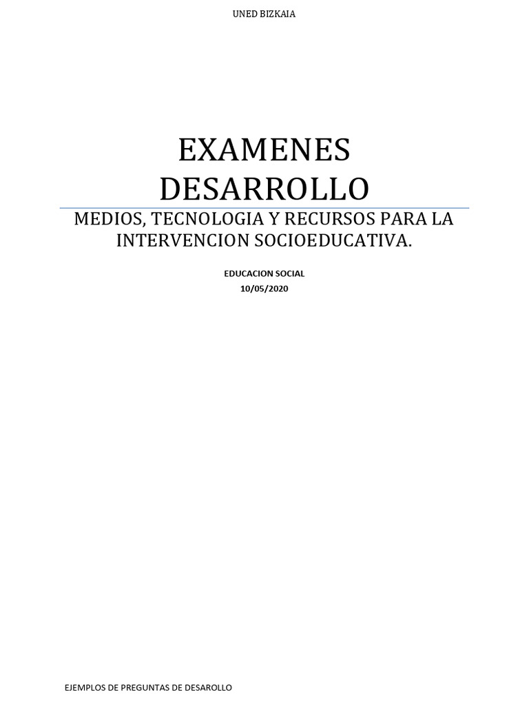 Preguntas Desarollo Medios (1) - 230529 - 174015 | PDF
