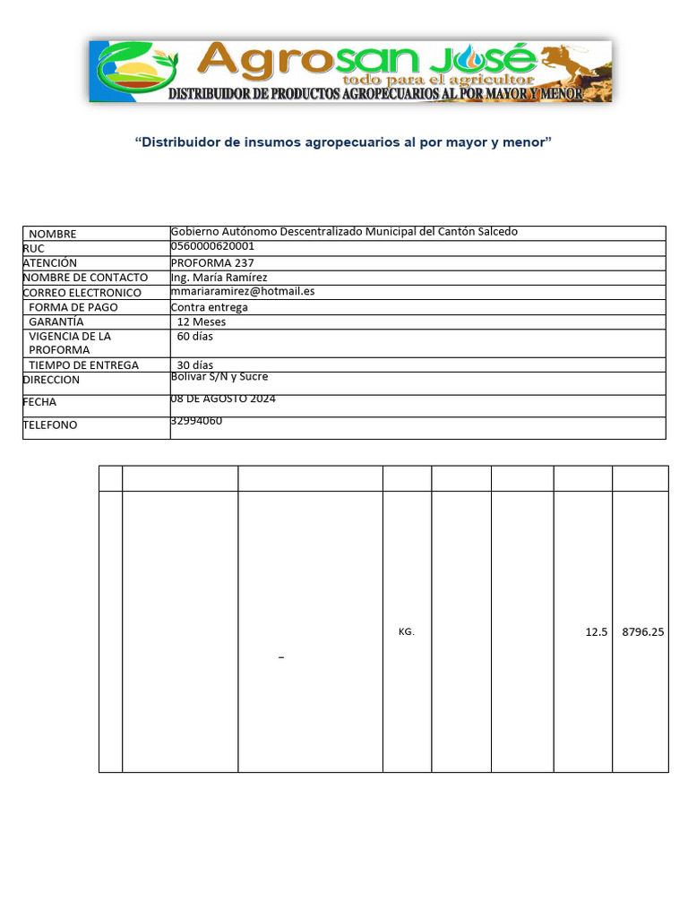 Proforma Gad Salcedo-Signed | PDF