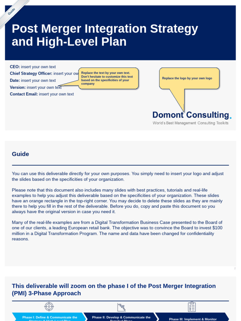 Strategy and High-Level Plan | PDF