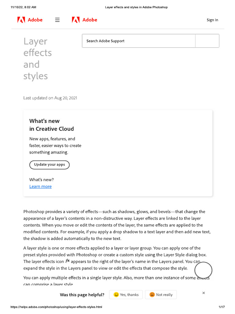 Layer Effects and Styles | PDF