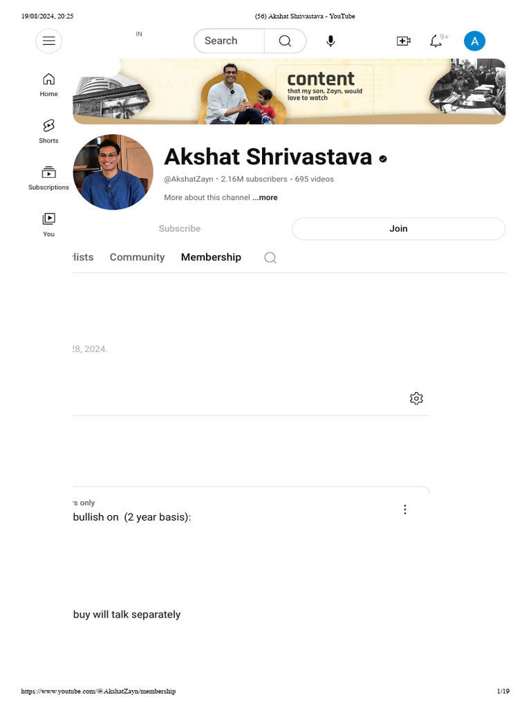 Akshat Shrivastava - YouTube | PDF