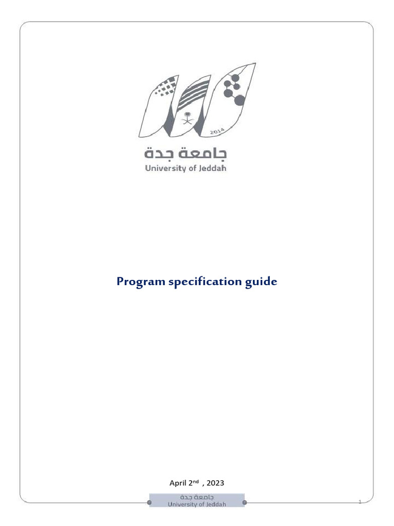 Guide of Program specification-EE | PDF