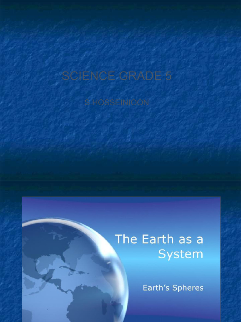 Earth Systems Spheres Use Part 1 | PDF
