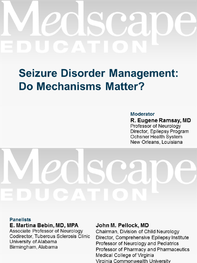 Medscape Seizure Mechanisms | PDF