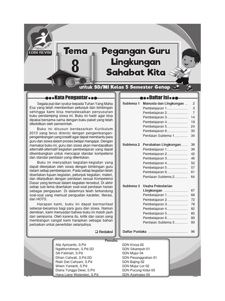 PG Kelas 5 Tema 8 Pandawa 96hal NEW | PDF