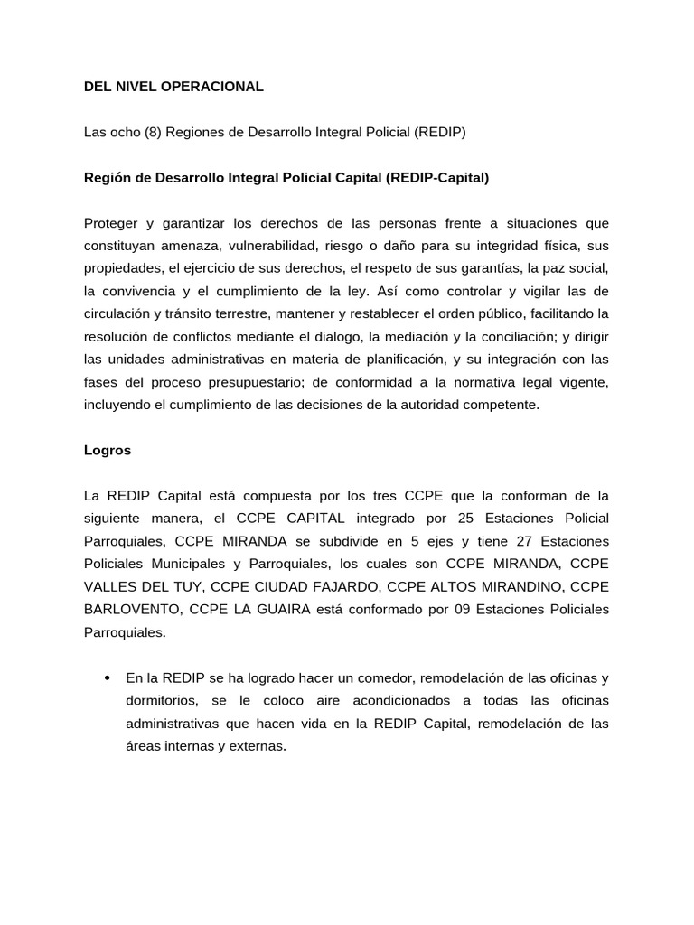 NIVEL OPERACIONAL IG-CPNB | PDF
